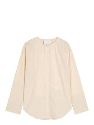 3.1 Phillip Lim Panelled Cotton-poplin Shirt - Stone