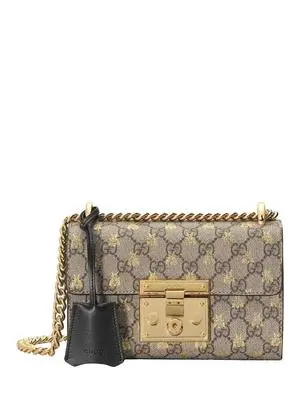 GUCCI Gucci GG Bees Padlock Small Shoulder Bag