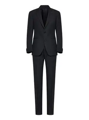 LARDINI Single-breasted Two-piece Suit - Black