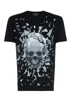 Alexander McQueen Skull Printed T-shirt - Black