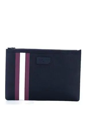 Bally Stripe Detail Clutch Bag - Black