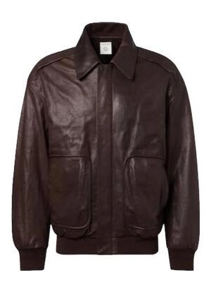 Calvin Klein Johnson Leather Blouson - Black