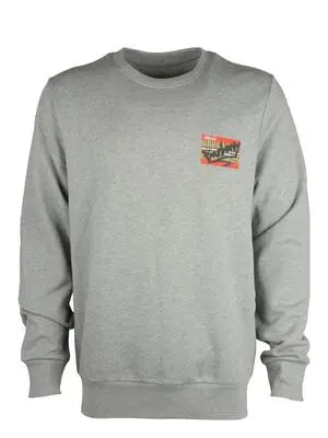 Burberry Long-sleeved Logo Sweater - Gray