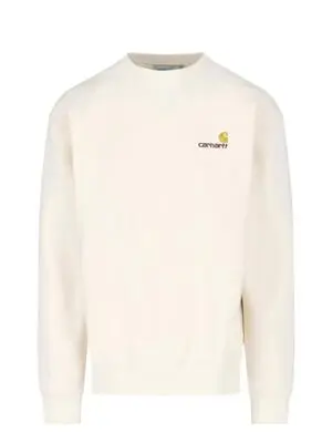 Carhartt Work In Progress American Script Sweatshirt - White