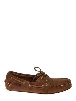 SEBAGO Hand-sewn Suede Boat Shoes - Brown