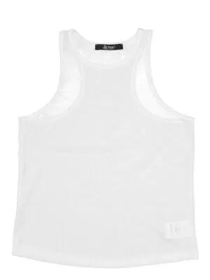 Lela Rose Cotton Jersey Tank Top - White