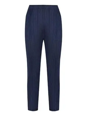 PLEATS PLEASE BY ISSEY MIYAKE Plissé-effect Trousers - Blue
