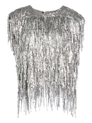 Rag & Bone Top Size Polyester - Silver