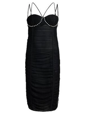 Elisabetta Franchi Midi Dress Size Polyamide - Black