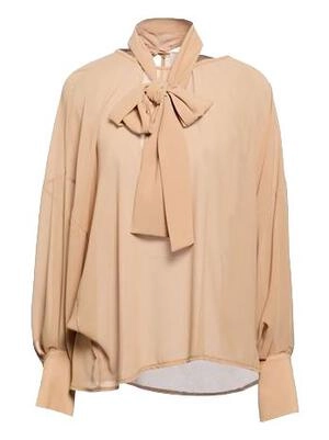 KAOS Long Sleeve Crepe Top - Sand