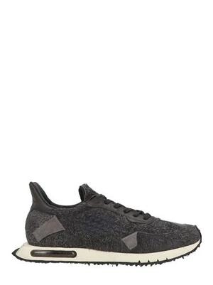 BEPOSITIVE BEPOSITIVE Sneakers - Military Green Leather Suede Charcoal