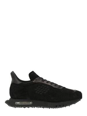 BEPOSITIVE Low-top Suede Sneakers With Embroidered Logo - Black