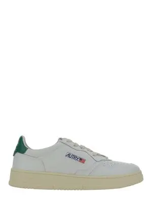 AUTRY Low 01 Leather Sneakers - White