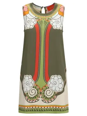 La DoubleJ Ambrosia Printed Satin Dress - Multicolour