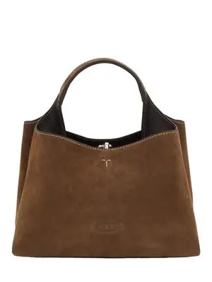 TOD'S TOD'S Suede Handbag With T Timeless Detail