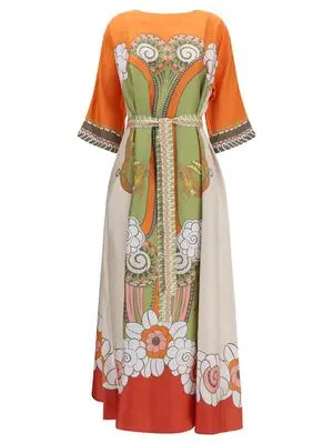 La DoubleJ Silk Uuuu Dress Feale - Multicolour