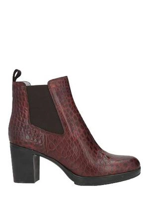 TF SPORT Ankle Boots Burgundy Size Leather - Red