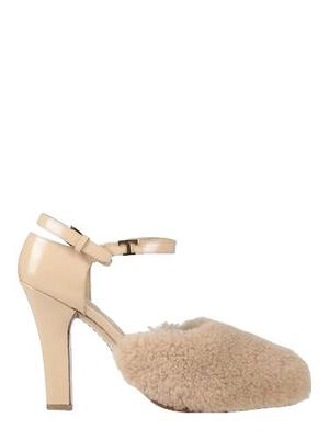 TOD'S Shearling Pumps - Beige
