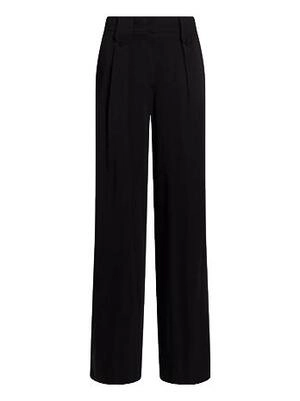 MANILA GRACE Viscose And Elastane Straight-leg Pants - Black