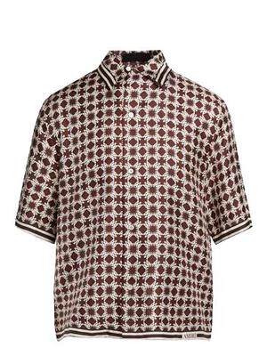 Amiri Shirt Chocolate Size Silk - Brown