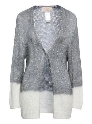 KAOS Polyamide, Acrylic, Polyester, Mohair Wool, Wool Cardigan - Grey