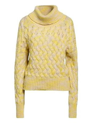 MANILA GRACE Turtleneck Sweater - Yellow