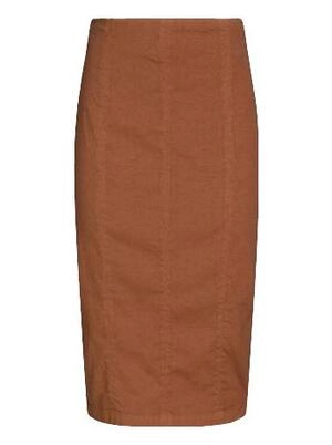 120% Lino Midi Skirt - Light Brown
