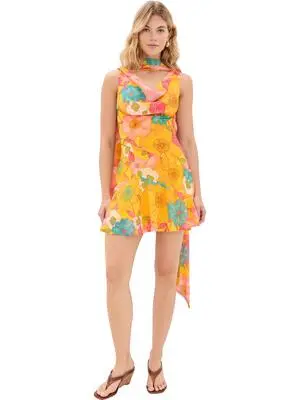 NEVER FULLY DRESSED Sophie Floral Mini Dress - Multi