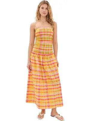 NEVER FULLY DRESSED Check Lola Dress