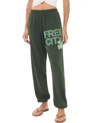FREECITY Logo French Terry Sweatpants - Weed