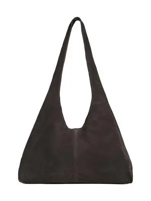 ST. AGNI Suede Soft Bag - Coffee