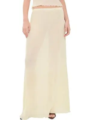 Lioness Ford Maxi Skirt - Soft Lemon