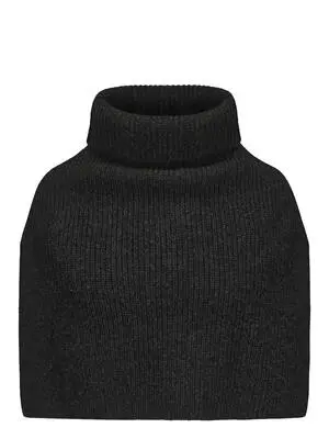MUTE BY JL Wool Rib-knit Neck Warmer - Grey