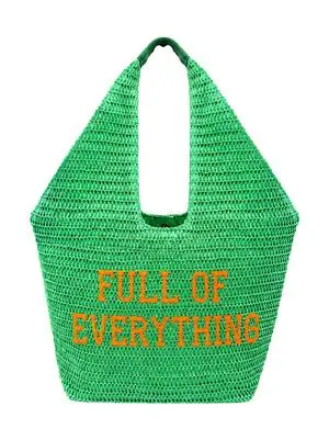 LILLY LOVES Green Full Of Everything Oversized Bag