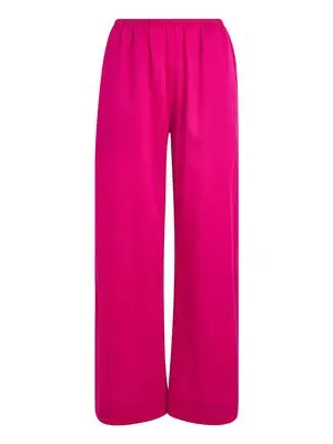 LESET Cotton Wide-leg Trousers - Pink