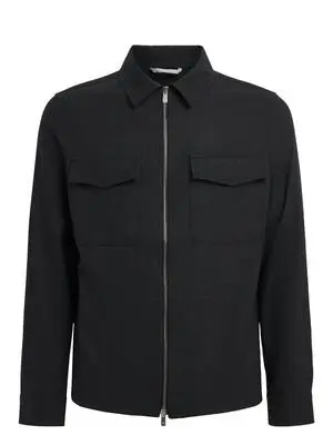 Marco Pescarolo Stretch Cashmere Zip-up Jacket - Grey