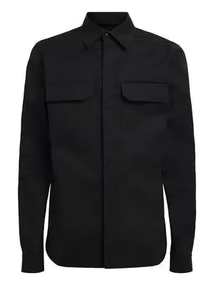 Rick Owens Cotton Poplin Work Shirt - White