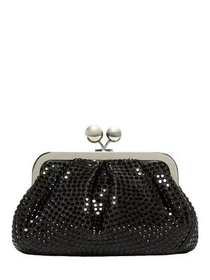 Max Mara Wkalama Small Satin Pasticcino Bag - Dark Gray