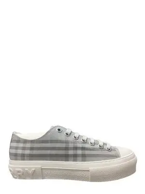 Burberry Plaid Low Top Casual Shoes - Gray
