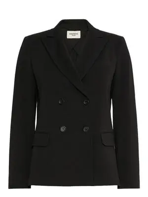 Max Mara Double Breasted Blazer - Black