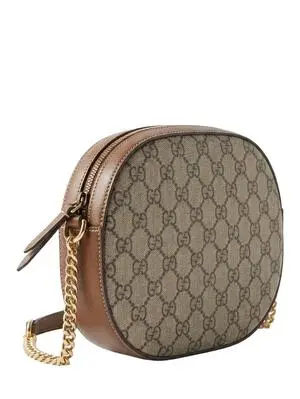 Gucci Zippered Shoulder Bag - Beige/ebony
