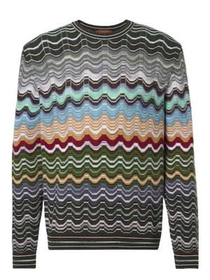 Missoni Zigzag Pattern Cotton-blend Sweater - Multicolor