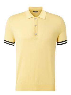 TOM FORD Cotton And Silk Polo Shirt - Nude