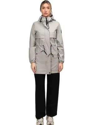 JACK1T Aurora Cape Raincoat - Light Grey