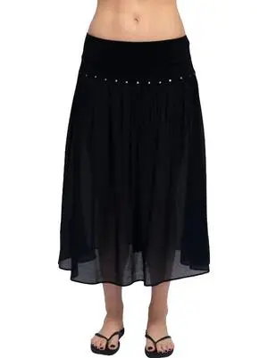 FIND ME NOW Yuna Midi Skirt Black