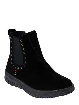 Minnetonka Chelsea Tread Suede Boots - Black
