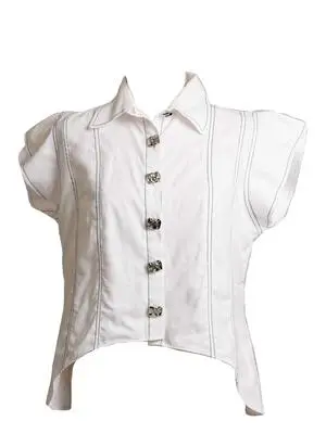 MUDA CLOTHING FZ LLC Zahra Linen Top - White