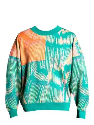 ESSIEN & EMRE Alatus Merino Wool Jacquard Knit Jumper - Green
