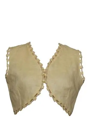 MUDA CLOTHING FZ LLC Ariel Linen Top - Yellow
