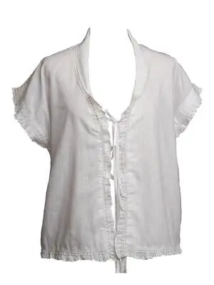 MUDA CLOTHING FZ LLC Mogra Linen Top - White